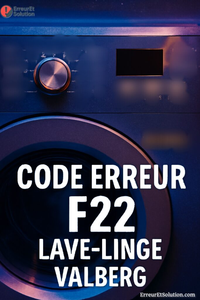 Code Erreur Machine Laver Valberg