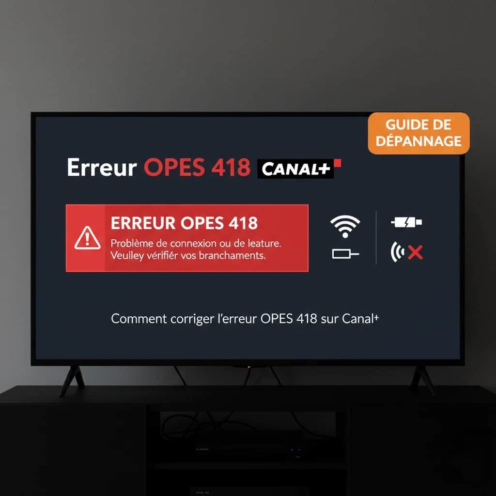 Erreur OPES 418 Canal Plus : que faire ? - Erreur et Solution